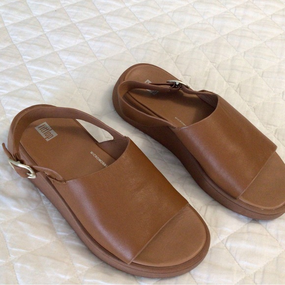 Fitflop | Shoes | Fit Flop Fmode Leather Flatform Backstrap Sandals ...